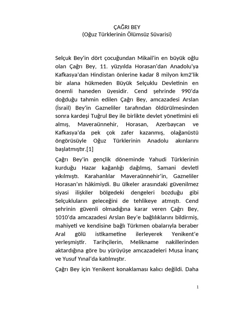 Cagri Bey | PDF