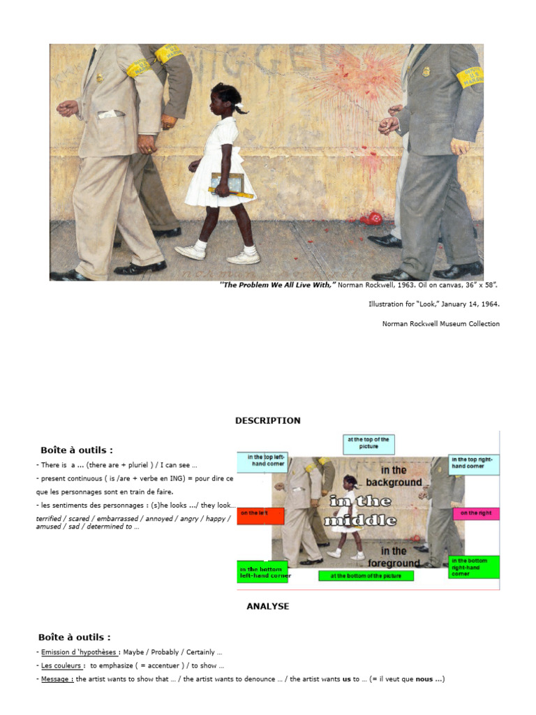 Analysis of Rockwell's "The Problem We All Live With" | PDF