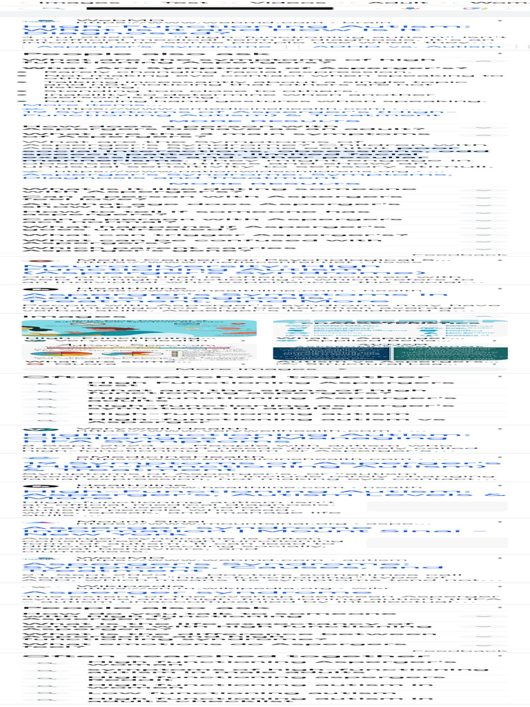 High Functioning Aspergers - Google Search | PDF | Asperger Syndrome ...