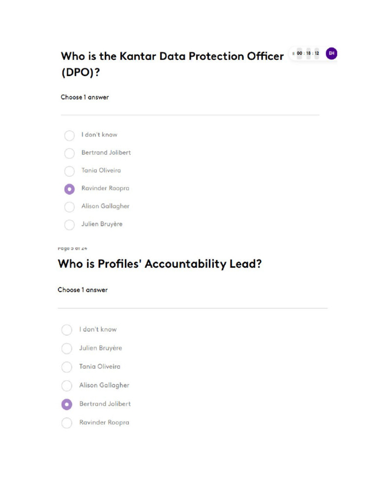 Kantar Profiles-Privacy Basics Quiz Answers (1) 1 1 | PDF