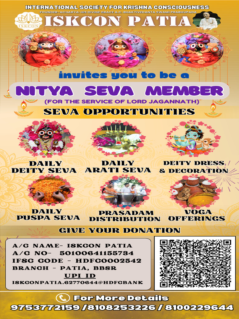 Nitya Seva Member | PDF