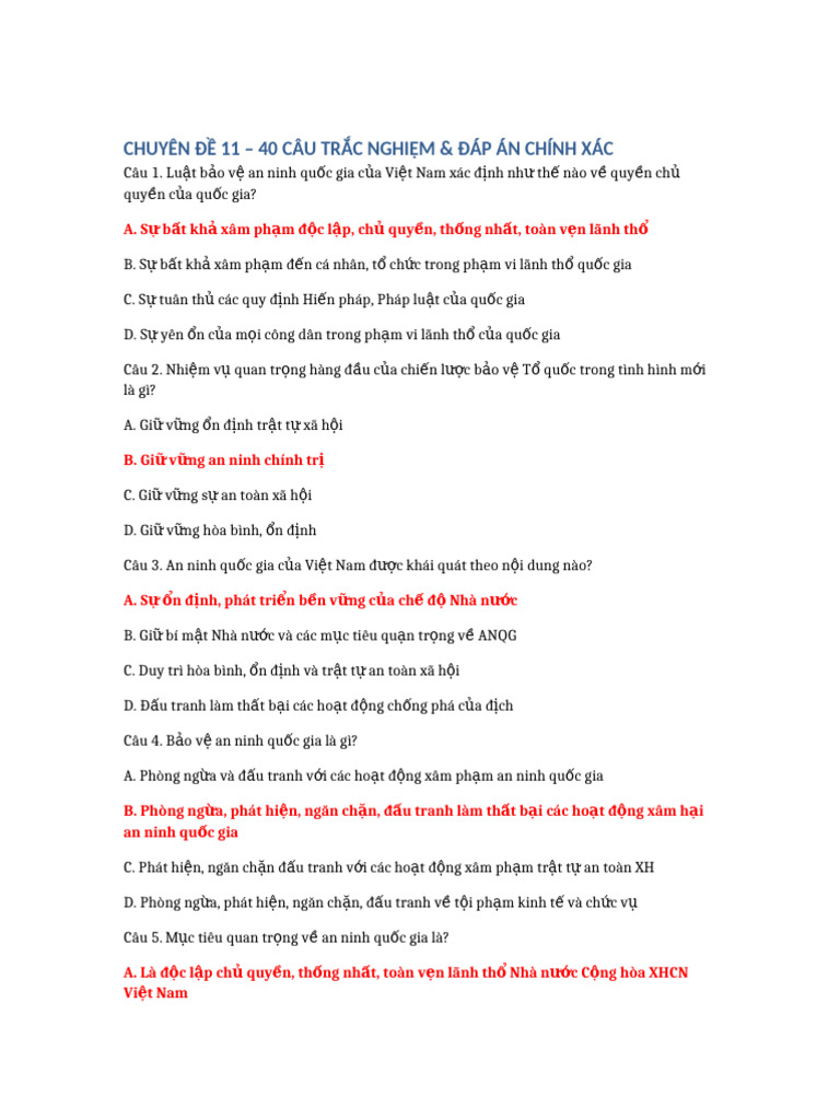 ChuyenDe11 Final DapAn Dung | PDF