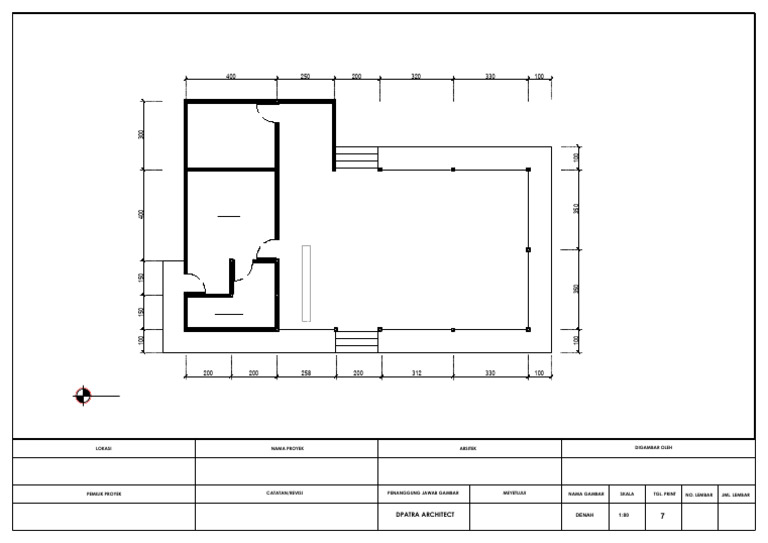 Denah Resto Proyek DPATRA ARCHITECT | PDF