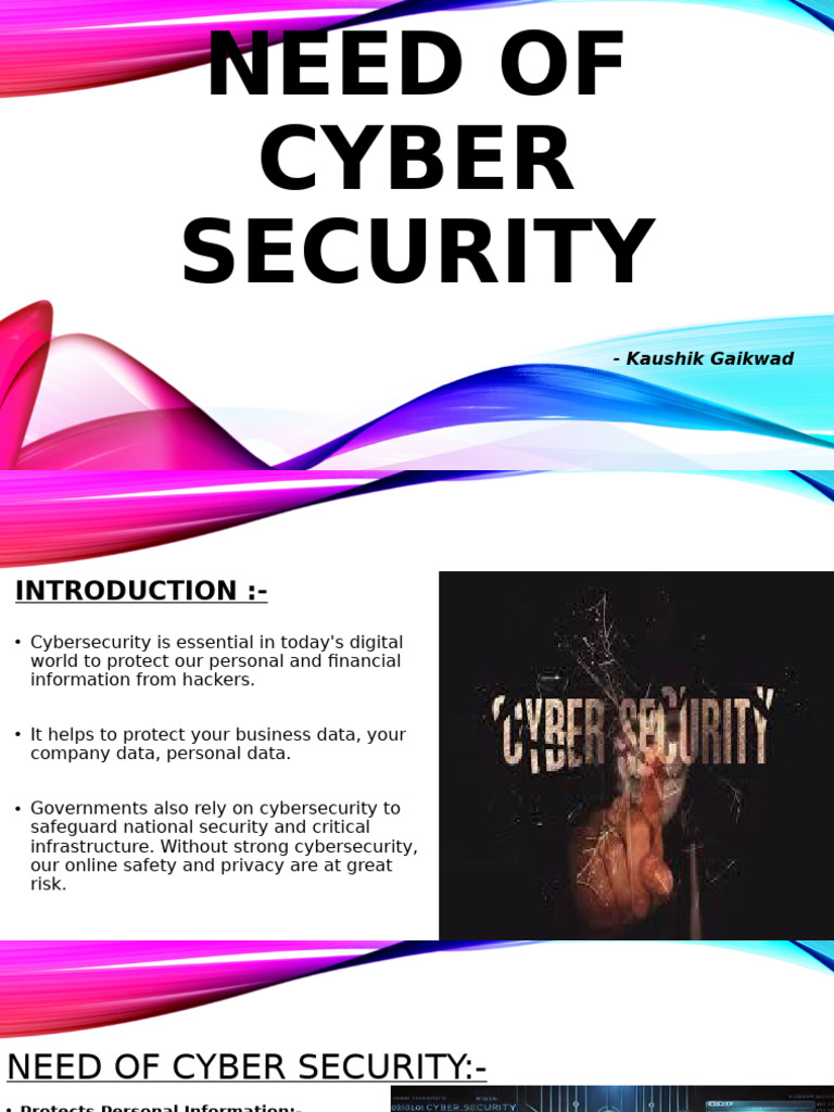 Need of Cyber Security | PDF