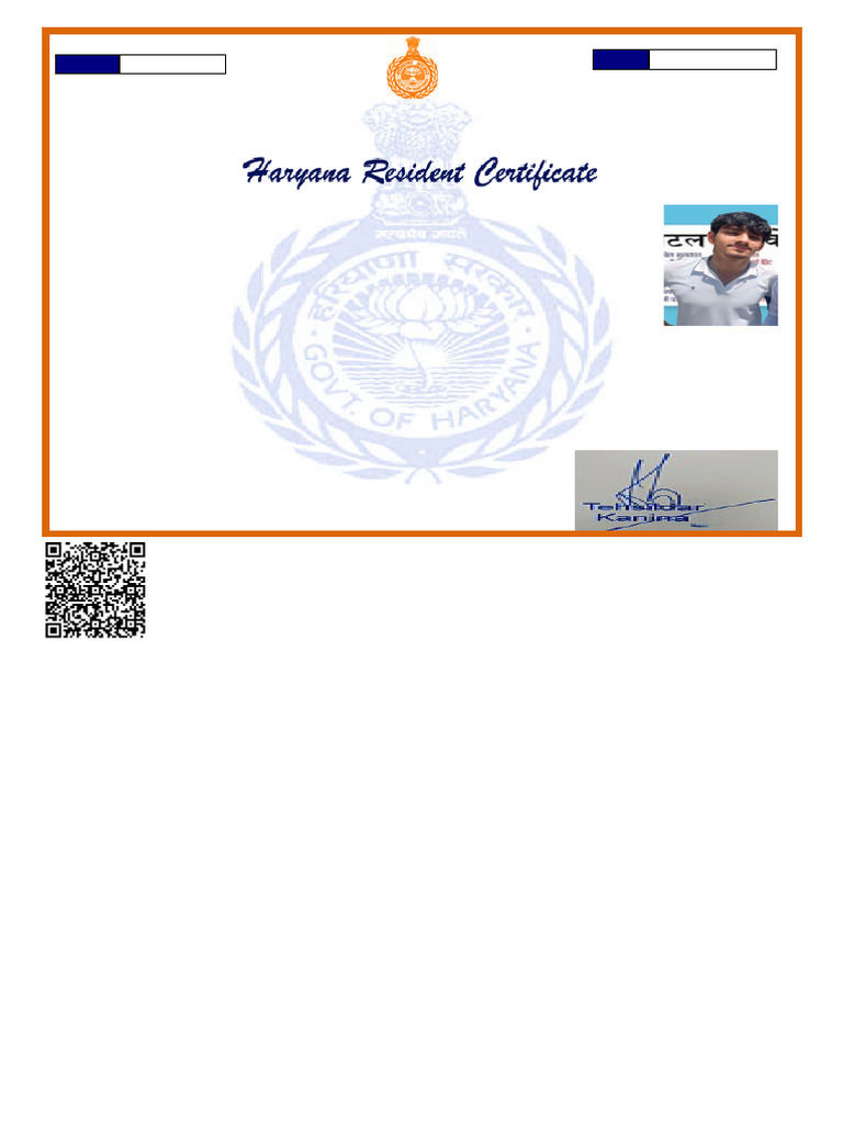 Government of Haryana: Edisha Family Id | PDF