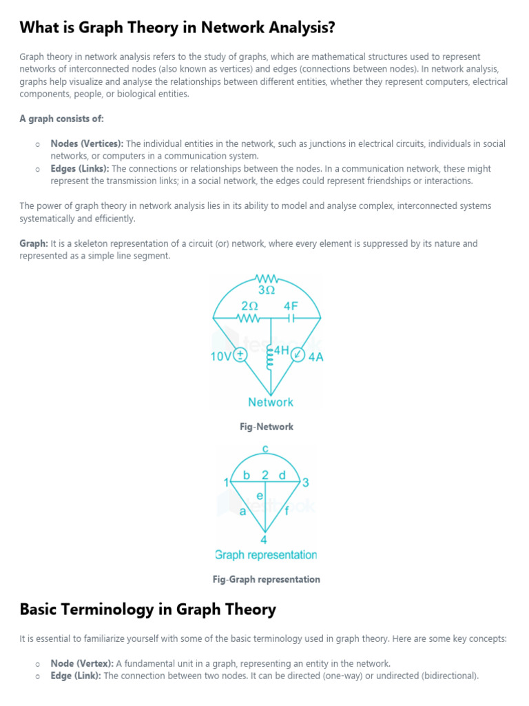 Understanding Graph Theory in Networks | PDF | Vertex (Graph Theory ...