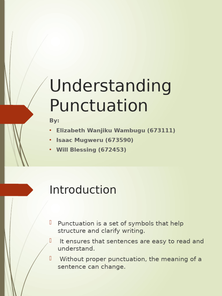Punctuation_Presentation | PDF | Punctuation | Comma