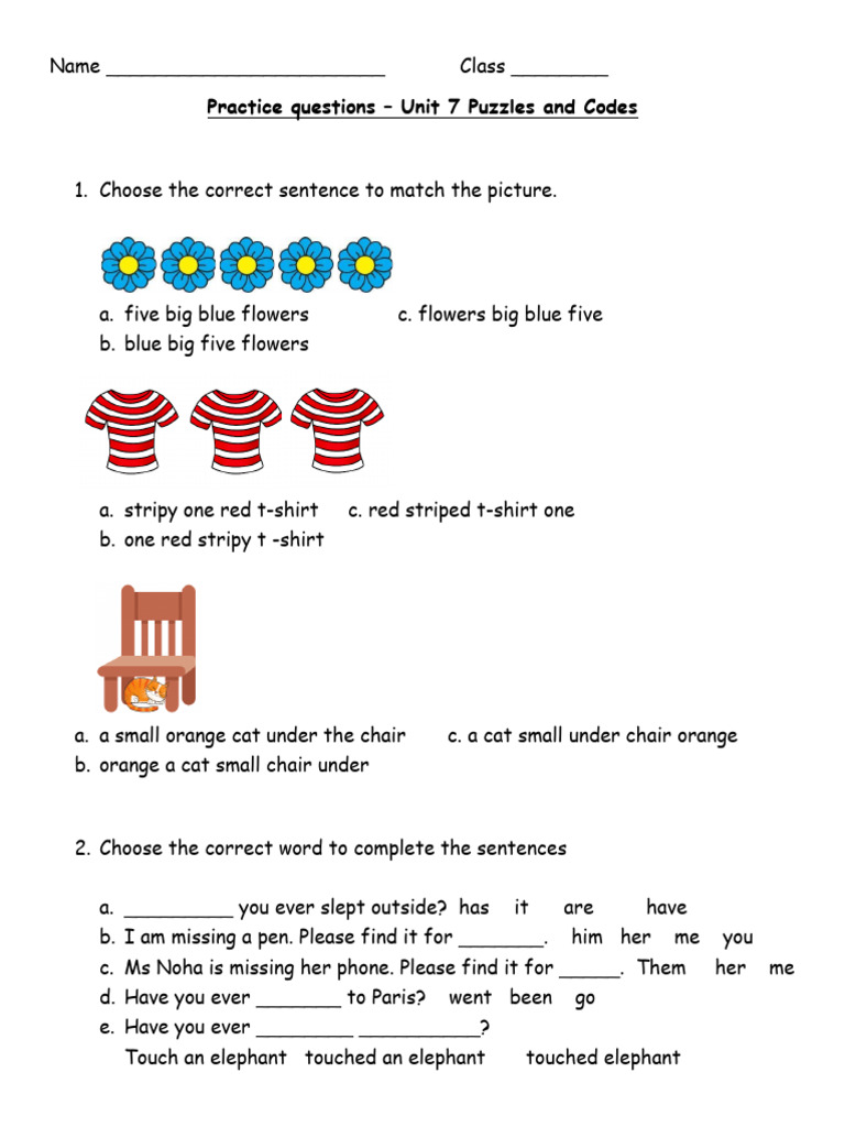 Unit 7 Practice Questions | PDF