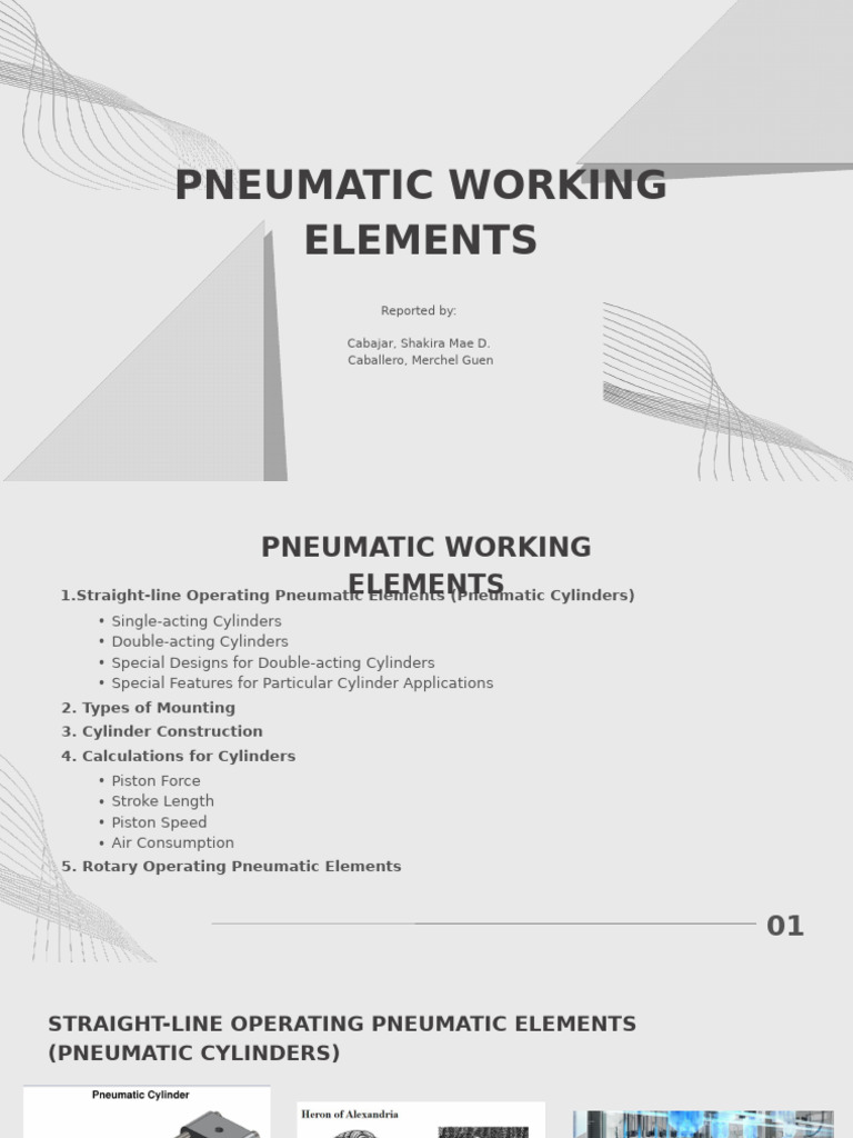 Chapter-5-Pneumatic-Working-Elements-2 | PDF | Piston | Valve