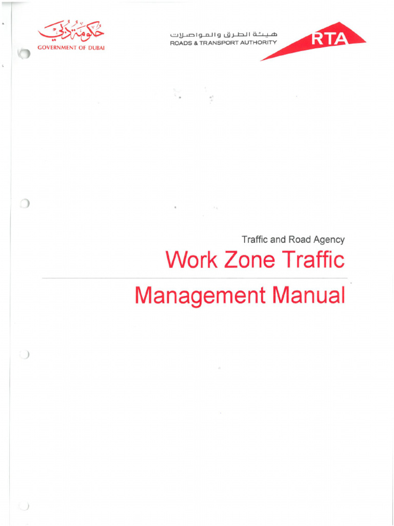 Work Zone Traffic Management Manualpdf Output | PDF | Road | Traffic