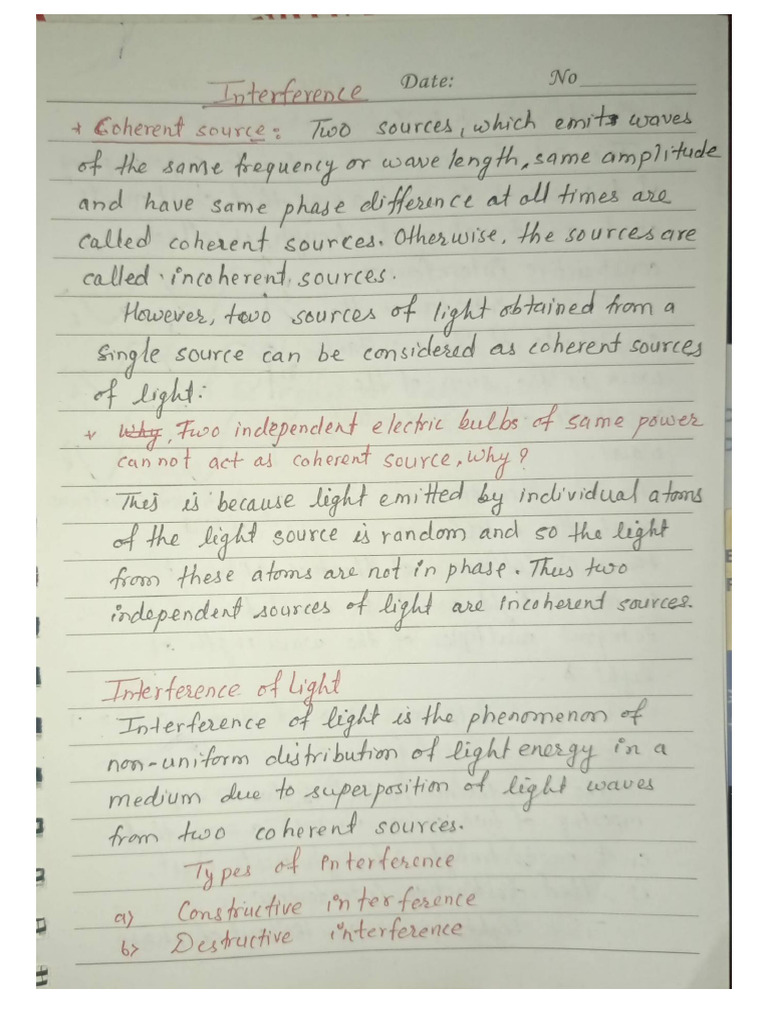 Unit 5 Interference | PDF