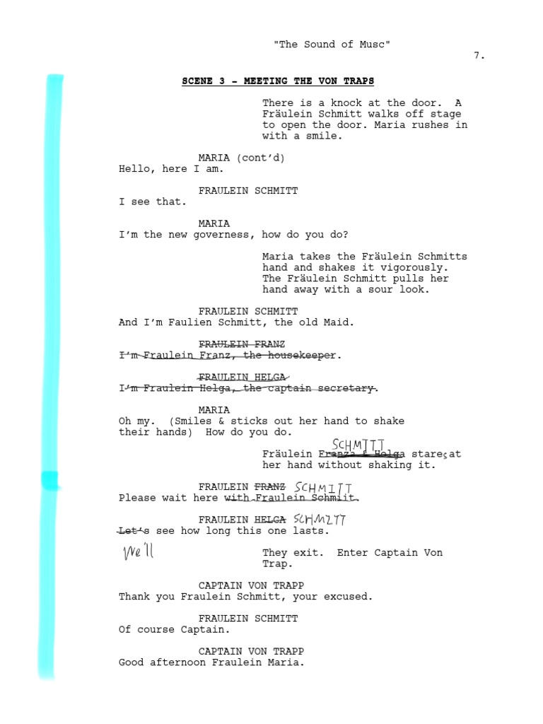 The Sound of Music - Scene 3 | PDF