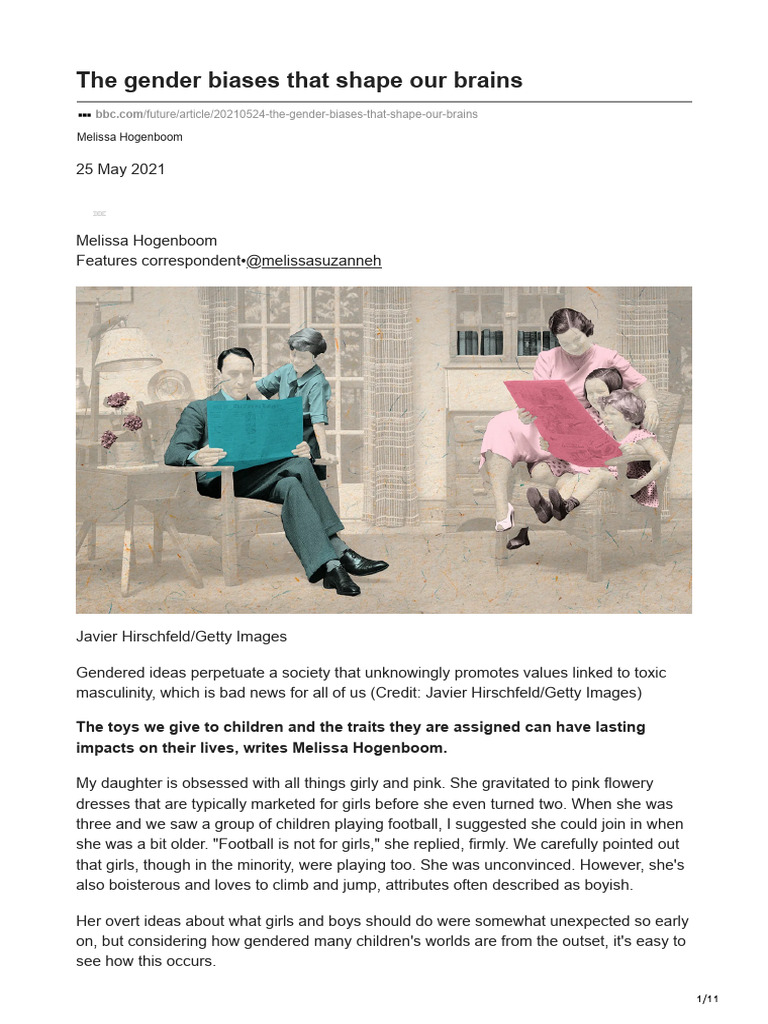 Bbc.com-The Gender Biases That Shape Our Brains | PDF | Toys | Gender
