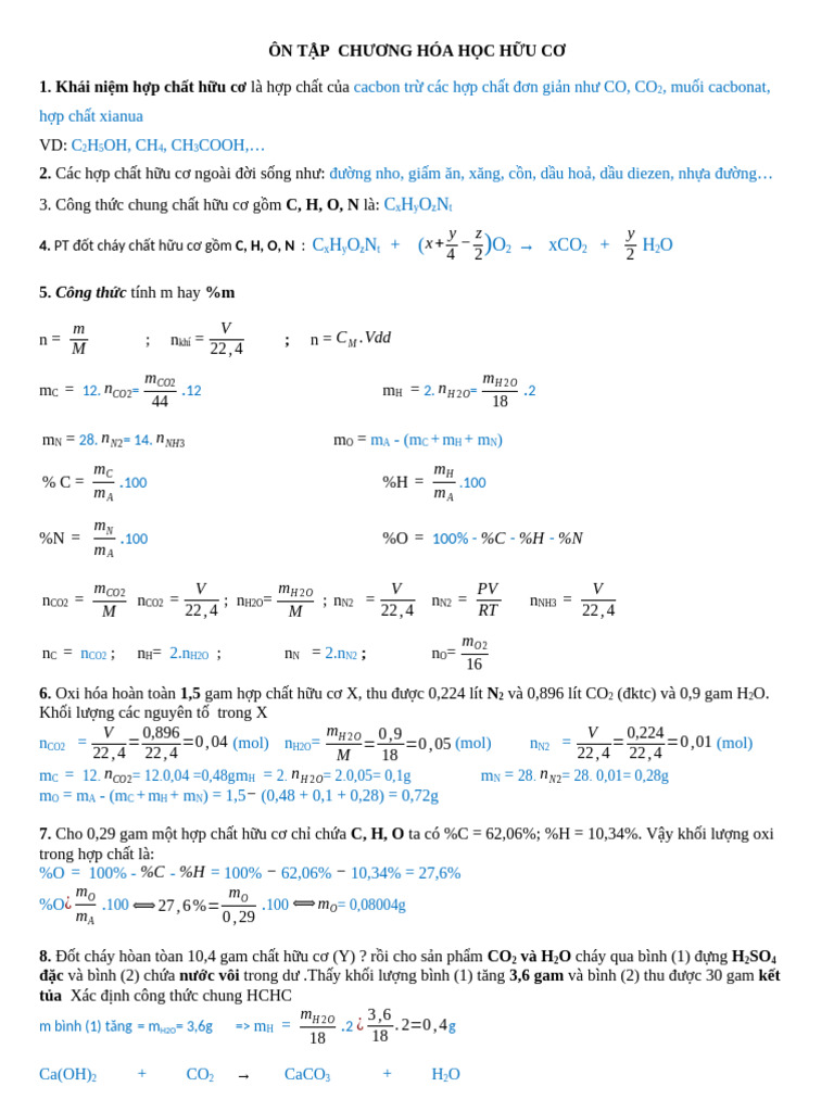 Ôn Tập 11 DTBP | PDF