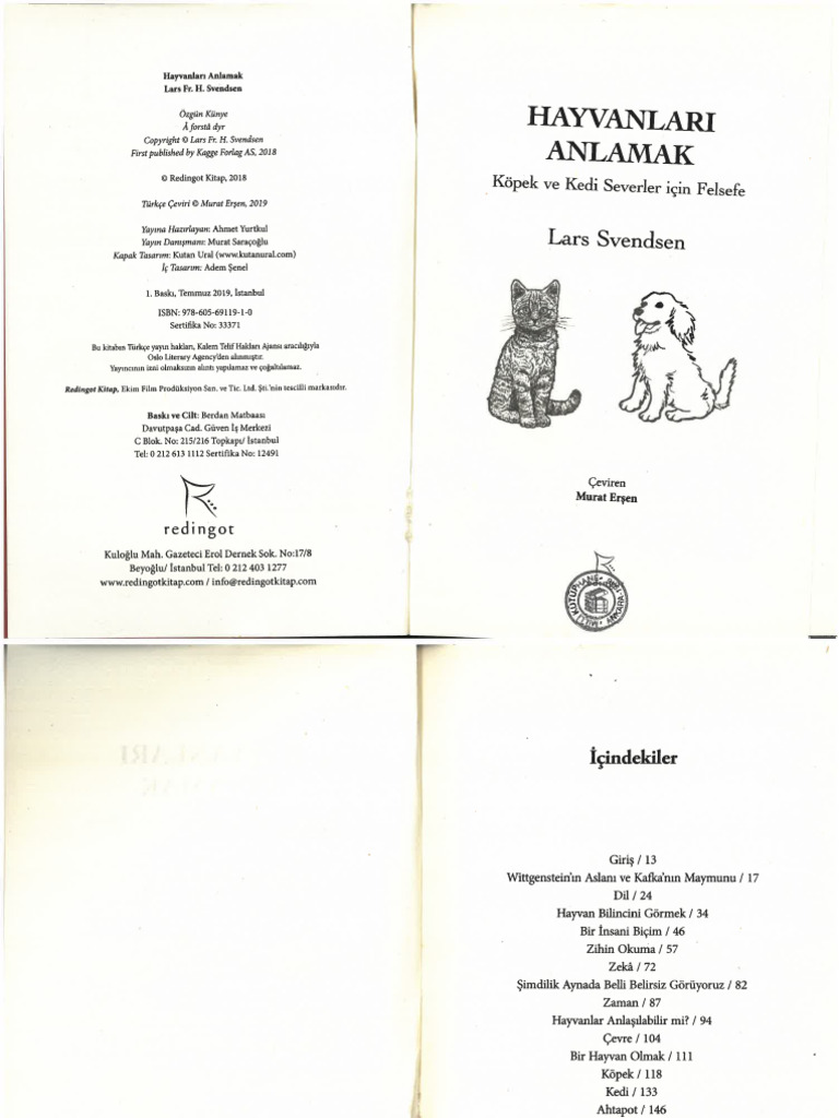 Lars Svendsen Hayvanları Anlamak | PDF