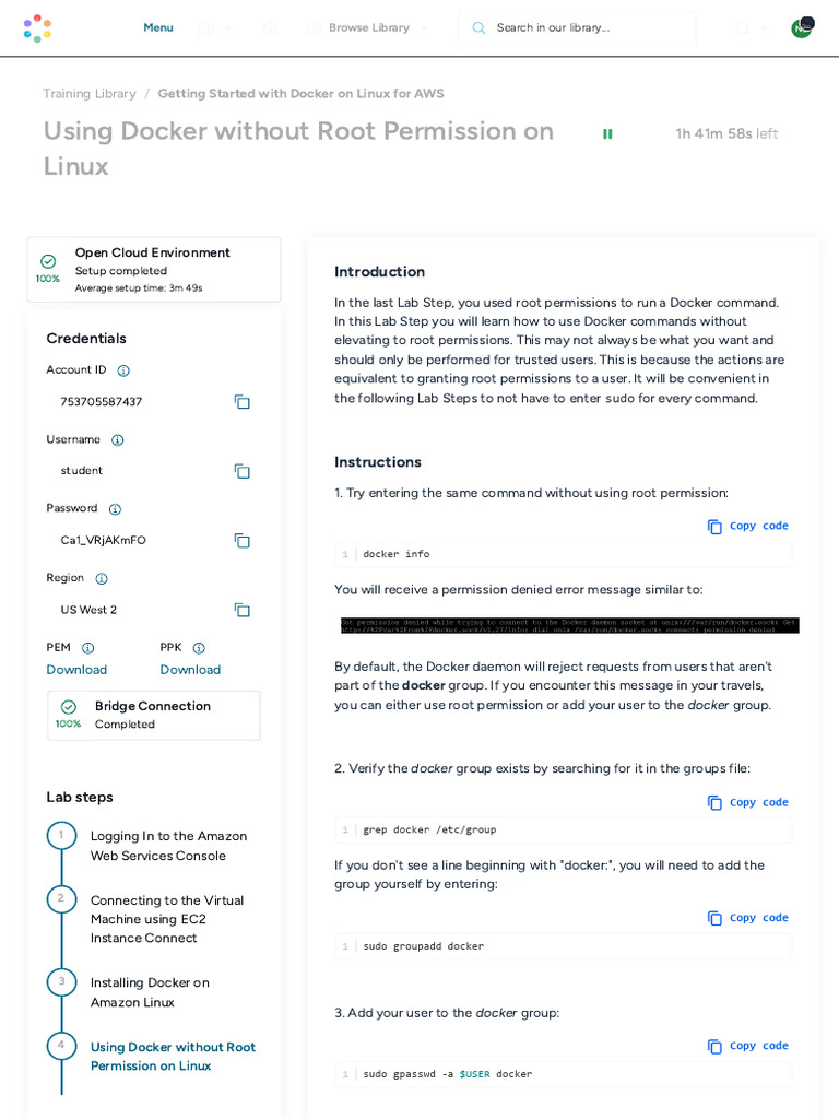 4 - Using Docker Without Root Permission On Linux | PDF | Superuser | Sudo