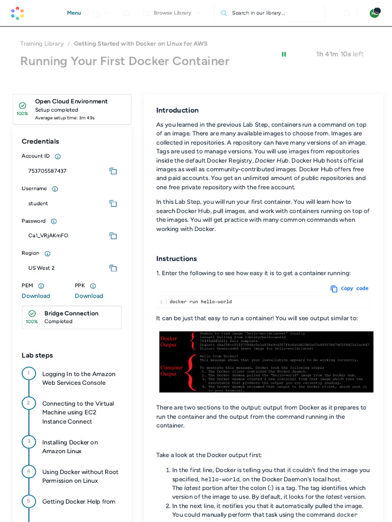6 - Running Your First Docker Container | PDF | Web Server | Internet & Web