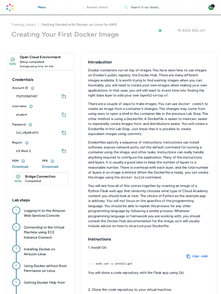 7 Creating Your First Docker Image Pdf Command Line Interface