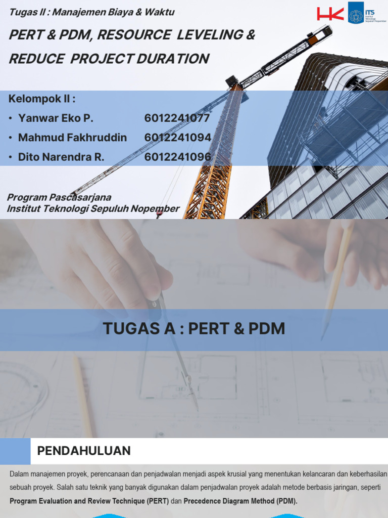 Manajemen Biaya dan Waktu Proyek PERT PDM | PDF