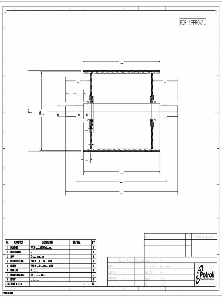 Contoh Draft Pulley | PDF