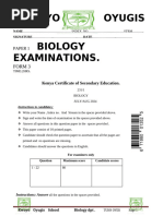 Biology PP3 QS | PDF