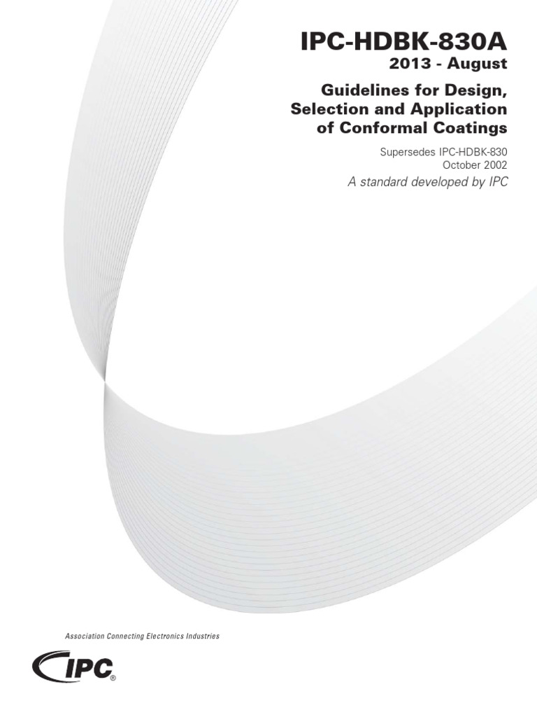 IPC-HDBK-830A Guidelines for Design of Conformal Coatings | PDF | Materials
