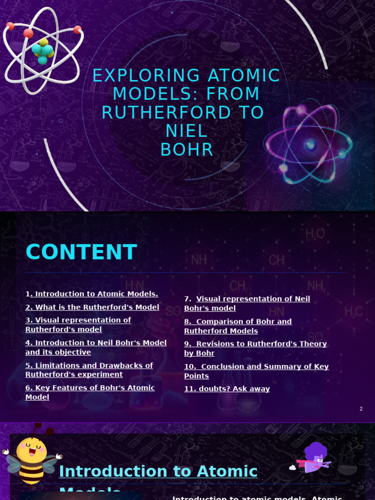 Evolution of Atomic Models: Rutherford to Bohr | PDF | Electron ...