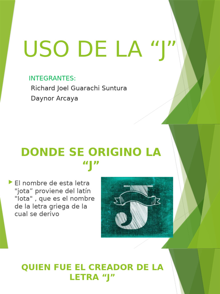 USO DE LA J-1 | PDF