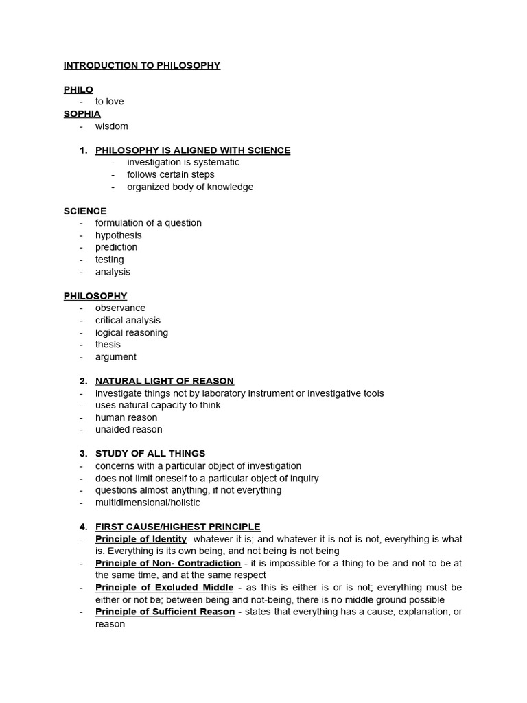 INTRODUCTION TO PHILOSOPHY | PDF