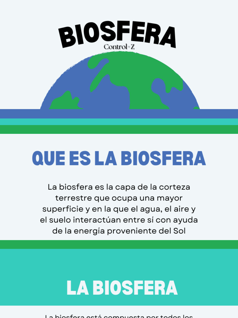 2.3 Biosfera | PDF | Tierra | Agua