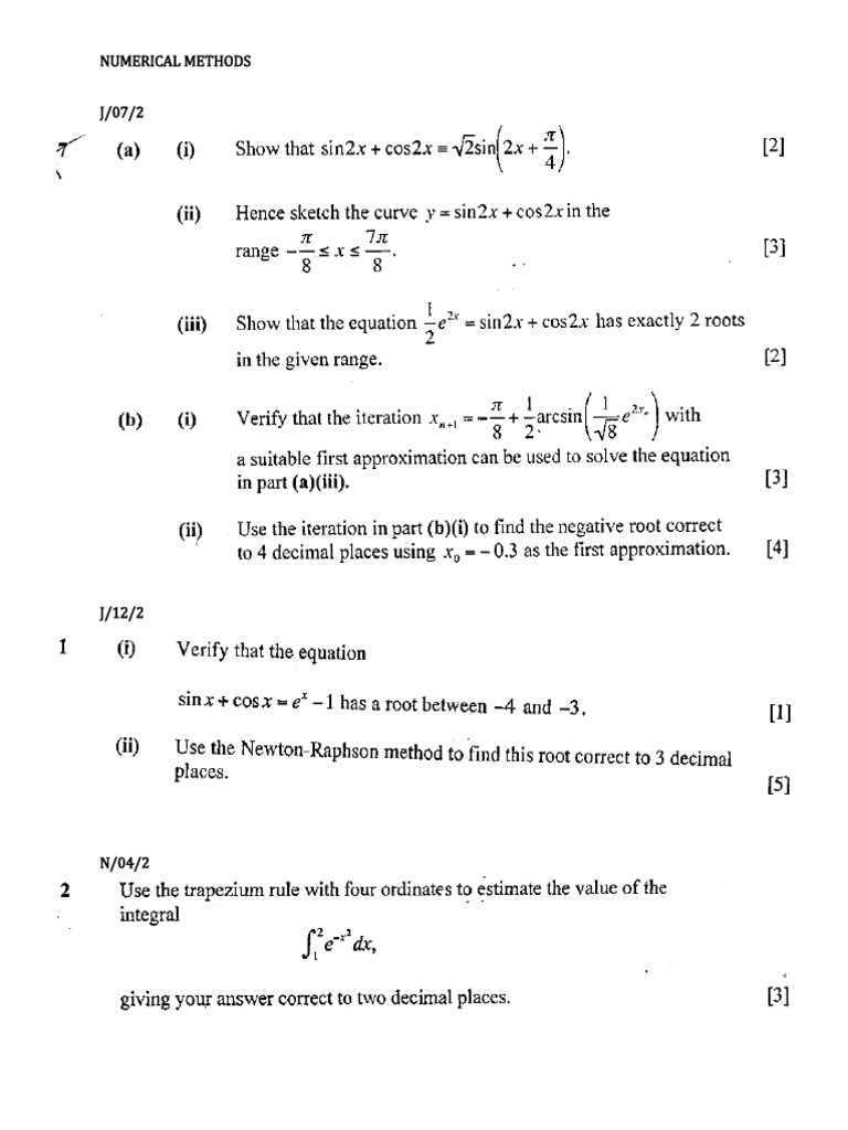 Numerical Methods | PDF