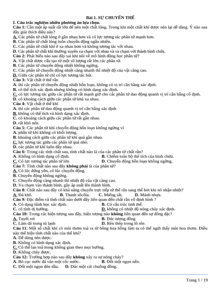 Ôn Tập Lần Cuối Hki-2025 | PDF