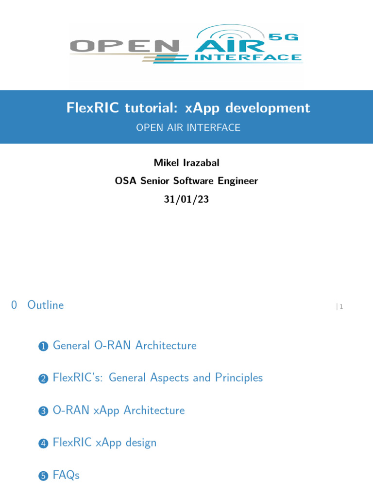 FlexRIC xApp Development Guide | PDF | Python (Programming Language) | Software