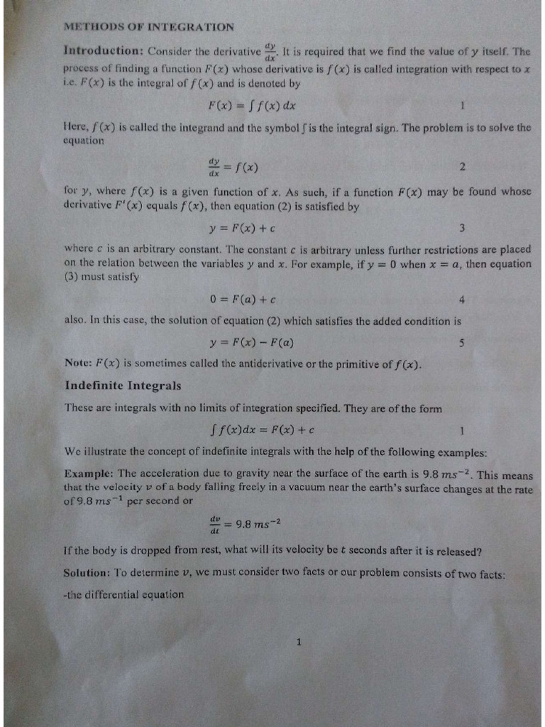Mathematical Physics (Methods of Integration) | PDF