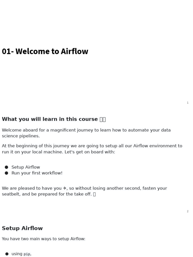 01 - Welcome To Airflow | PDF | Software | Software Engineering