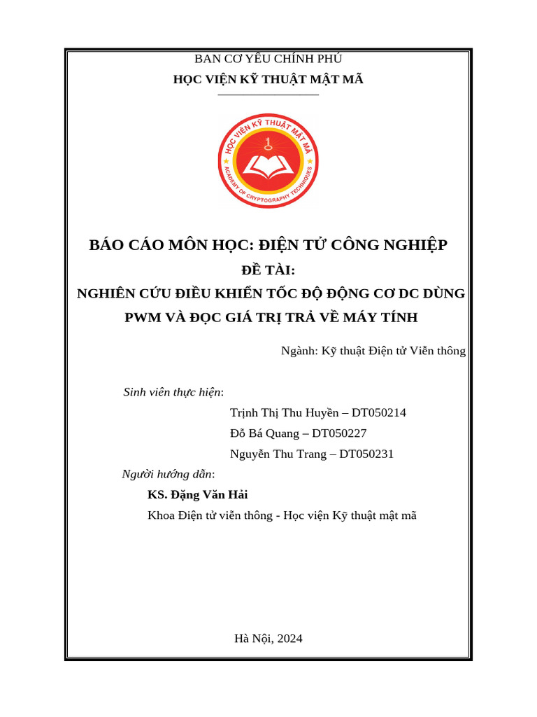 Báo Cáo DTCN | PDF