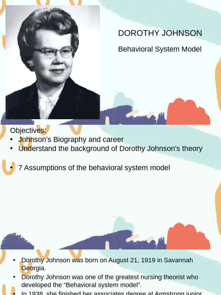 Dorothy Johnson's Behavioral System Model | PDF | System | Stress (Biology)