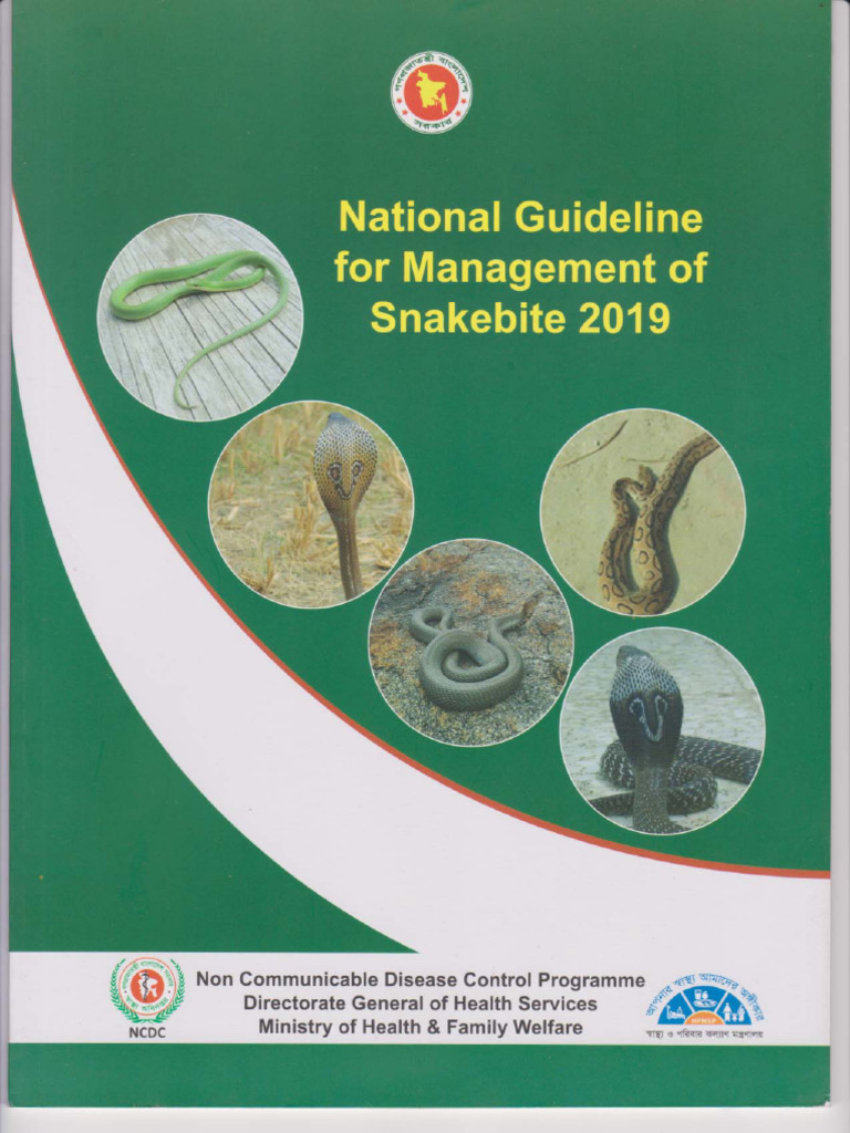 National Guideline for Management of Snakebite 2019 Scanned Final | PDF