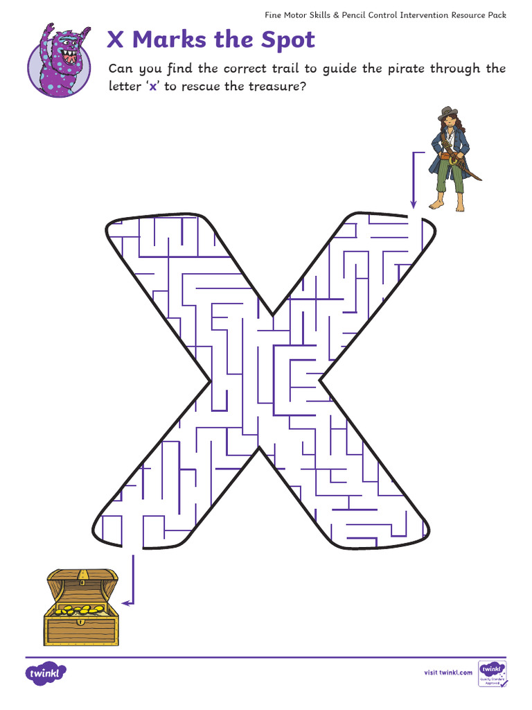 X Marks The Spot Activity Sheet | PDF