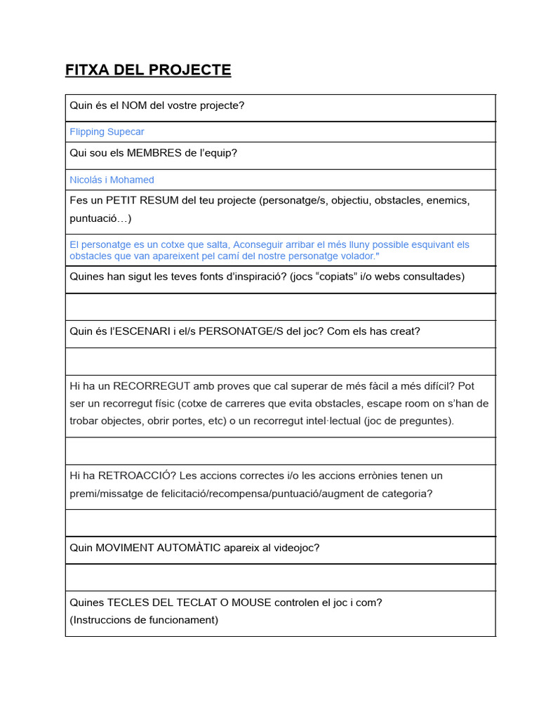 Còpia de FITXA DEL PROJECTE 2025 | PDF