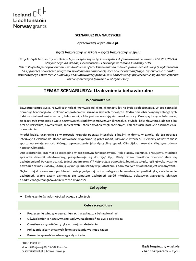 Uzależnienia Behawioralne | PDF