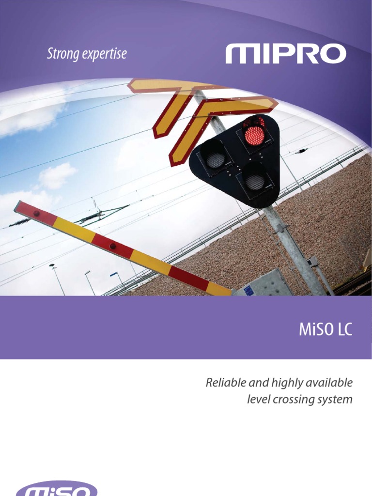 MiSO LC Level Crossing System Brochure | PDF | Reliability Engineering | Safety