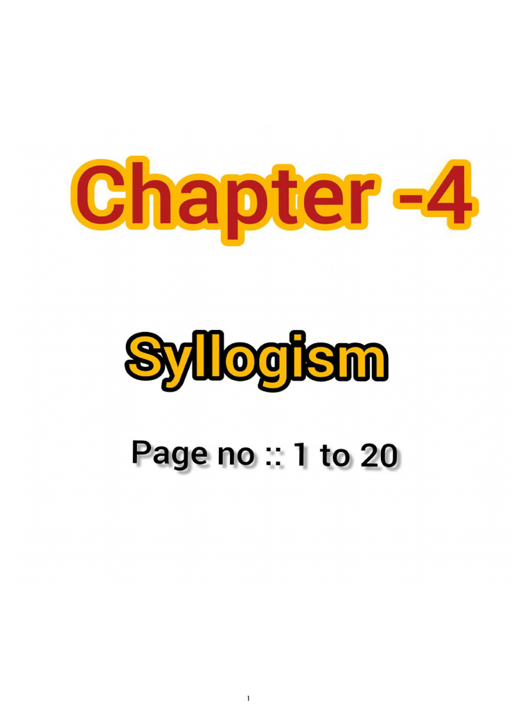 Syllogism | PDF