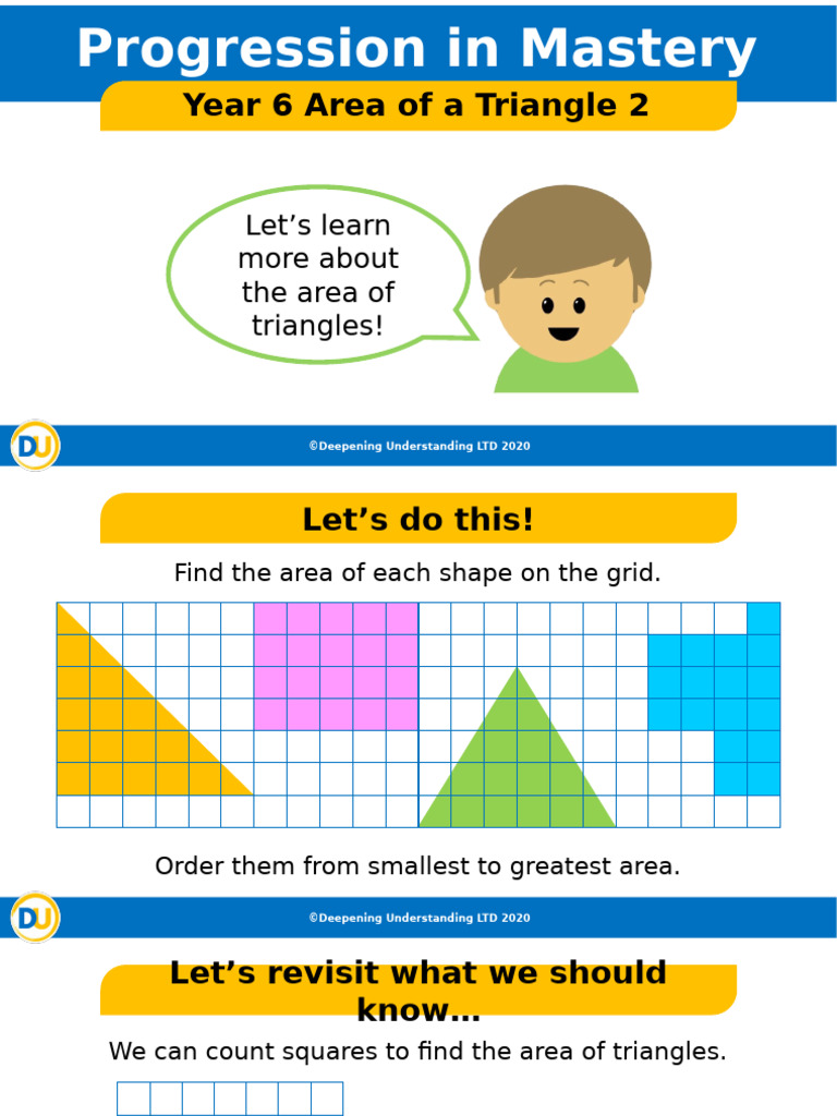 Maths - Area of A Triangle 2 21.04.20 | PDF | Area | Geometric Shapes