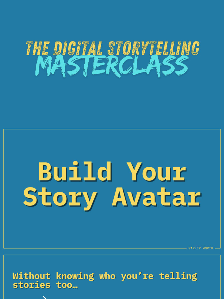 02-DSM1.0 Your Story Avatar (Put in Beginning.) | PDF