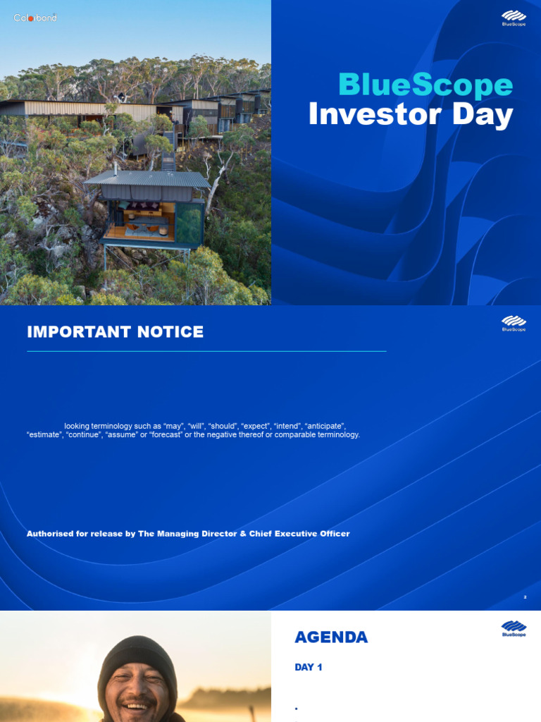 2021 BlueScope Presentation Investor Day One | PDF | Climate Change Mitigation | Climate Change