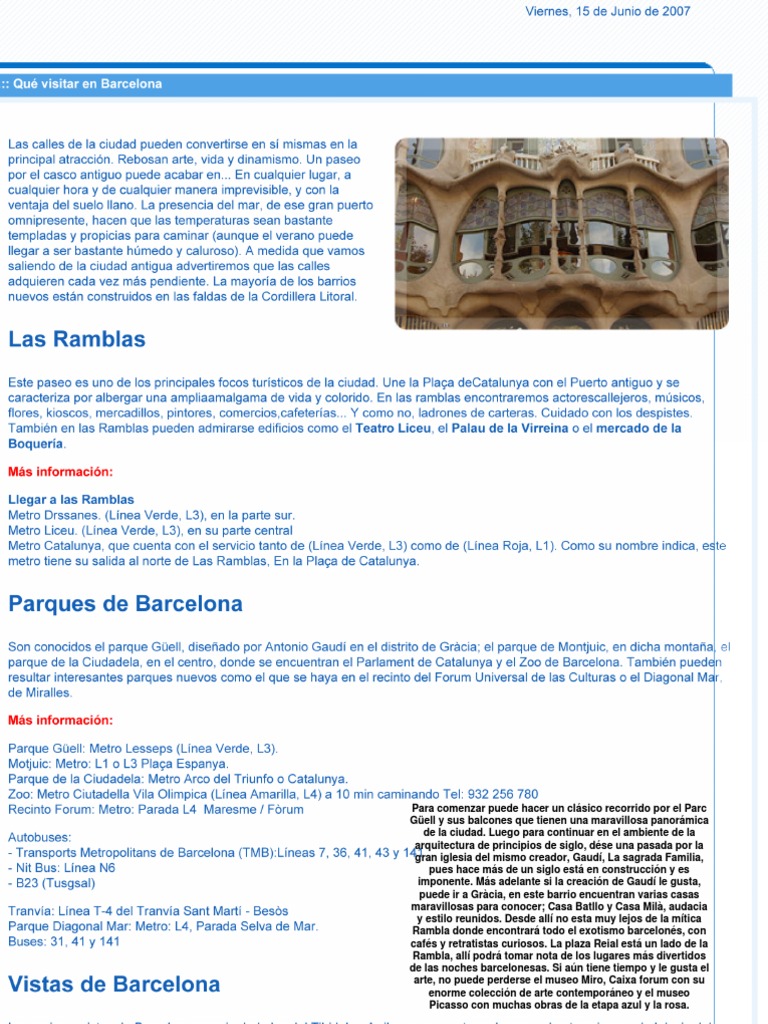 Guia Barcelona | PDF