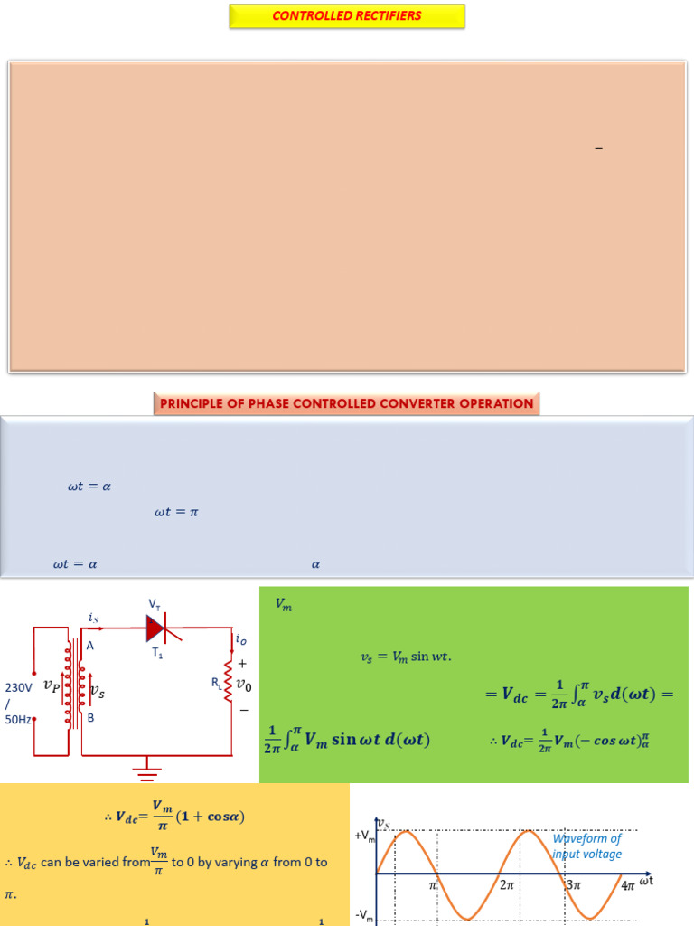 Controlled Rectifiers | PDF | Rectifier | Diode