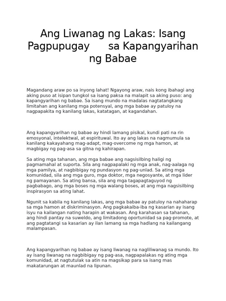 Ang Liwanag NG Lakas | PDF