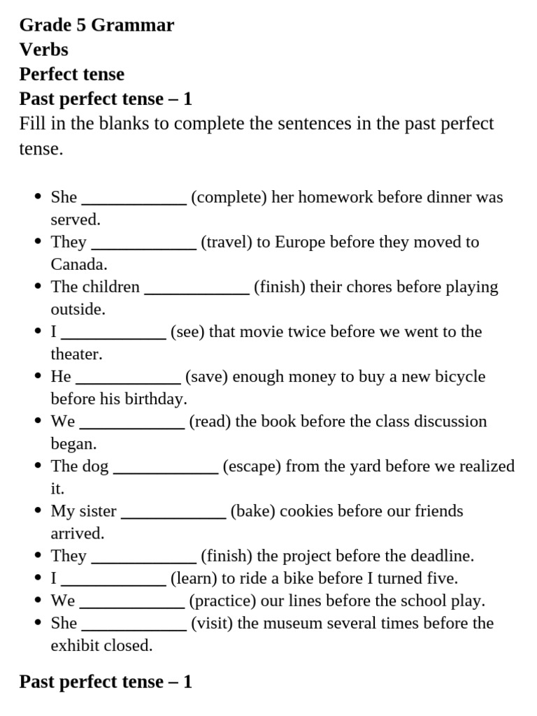 Grade 5 Grammar | PDF | Grammatical Number | Grammatical Tense